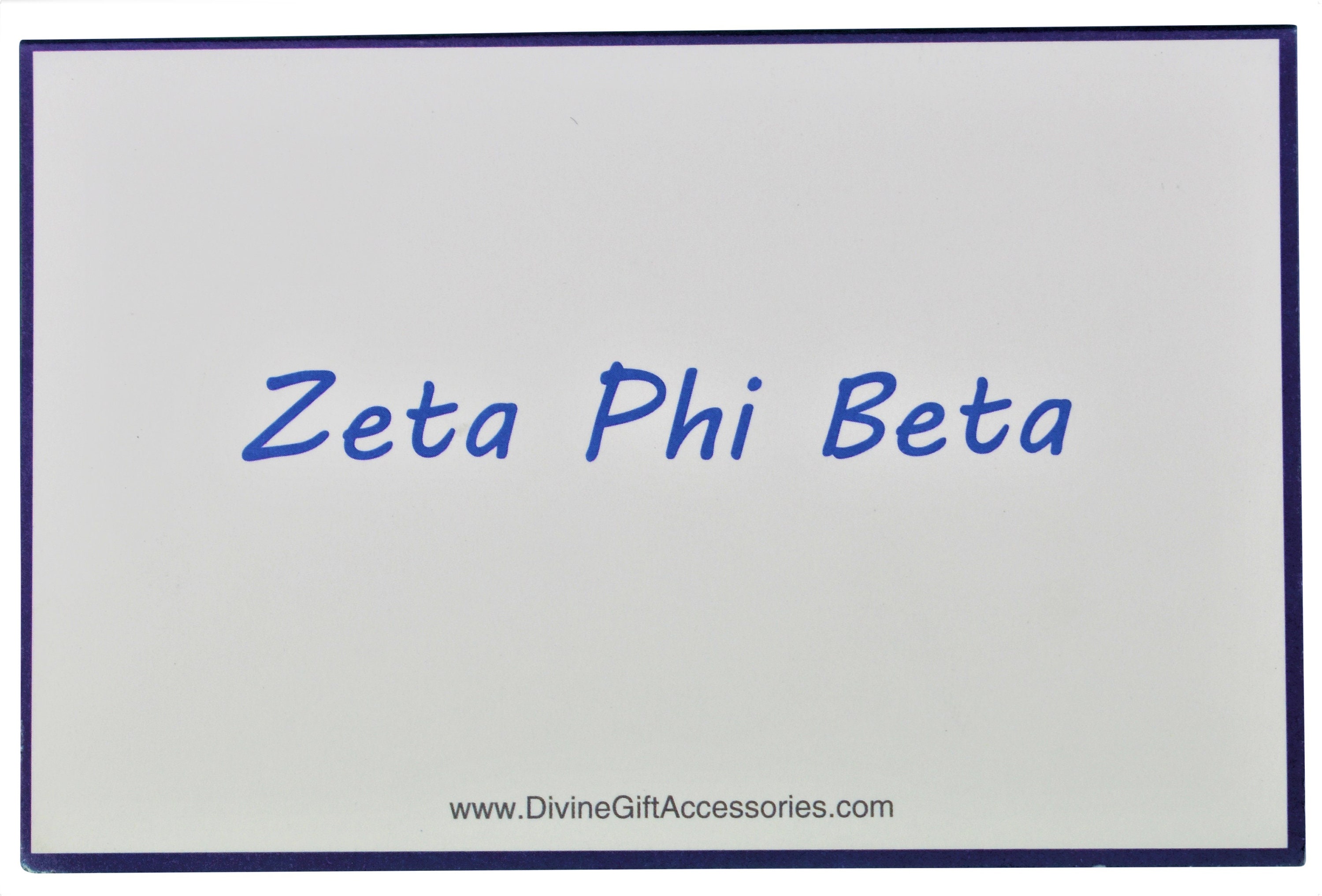 Zeta Phi Beta Gift Set – Large Bag, Tissue Paper & Card - Etsy