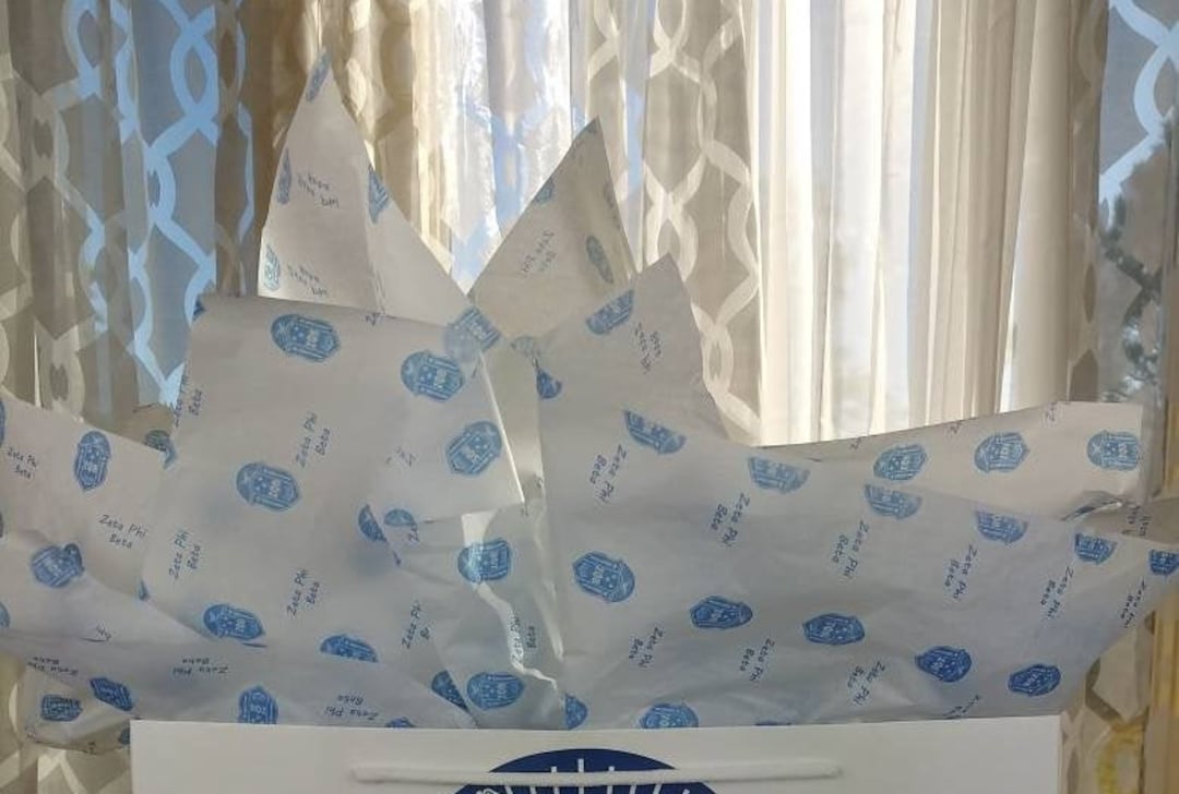 Zeta Phi Beta Gift Tissue Paper, Ten (10) Extra Large Sheets, Bag Not ...