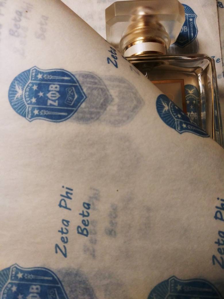 Zeta Phi Beta Gift Tissue Paper, Ten (10) Extra Large Sheets, Bag Not ...