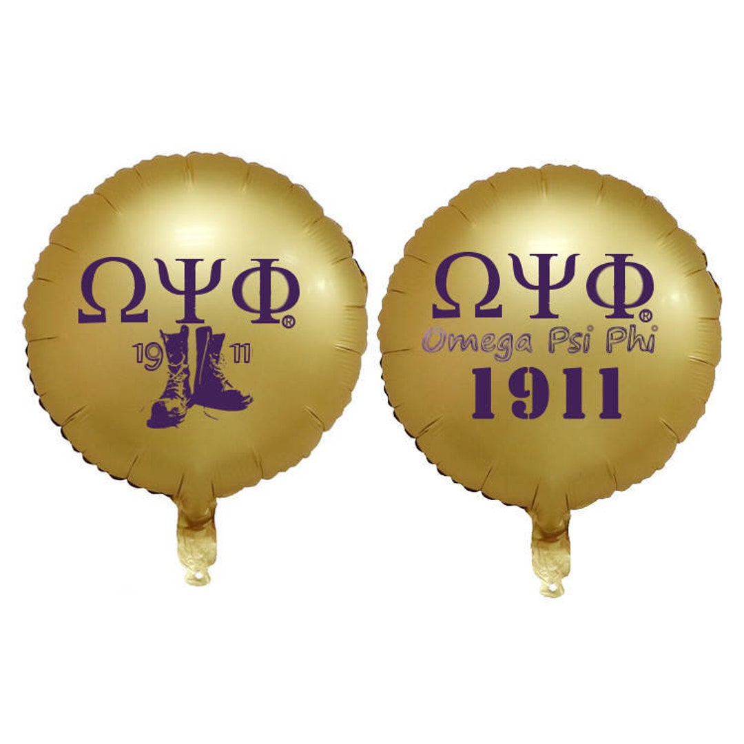 Five (5) Omega Psi Phi, 18-inch Round Mylar/foil Party Balloons - Etsy
