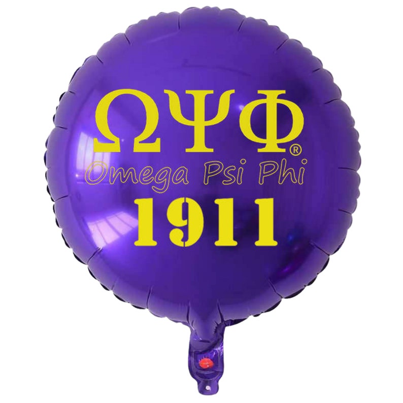 One 1 Omega Psi Phi 18-inch Round Mylar/foil Party Balloon - Etsy