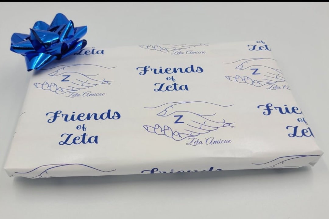Zeta Amicae Gift Wrapping Paper, Embossed Matte Paper - Etsy
