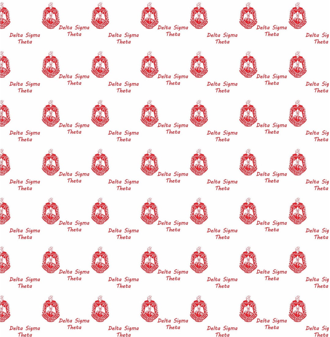 Delta Sigma Theta Gift Tissue Paper, Ten (10) Extra Large Sheets, Bag ...