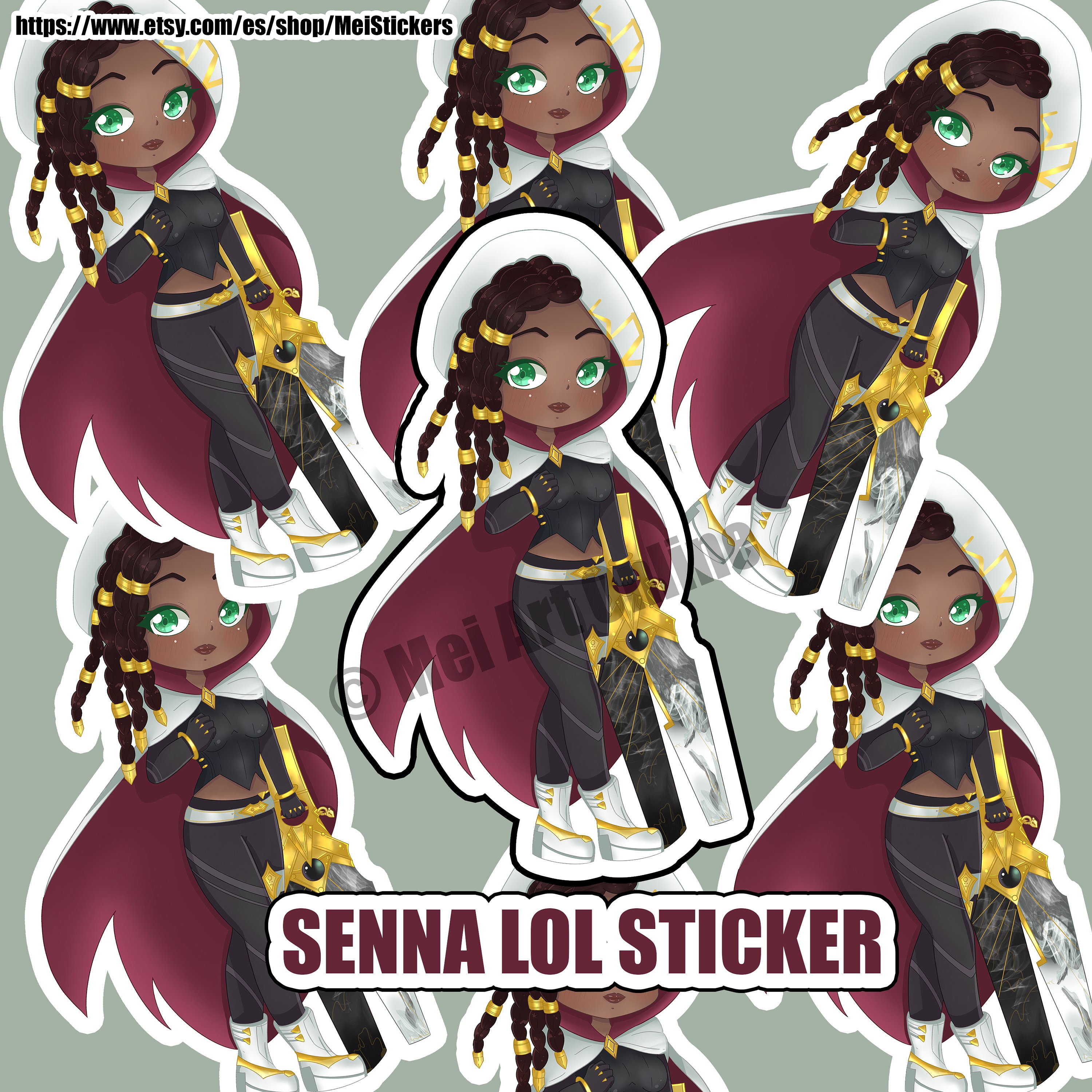 LEAGUE OF LEGENDS stickers Senna | Etsy