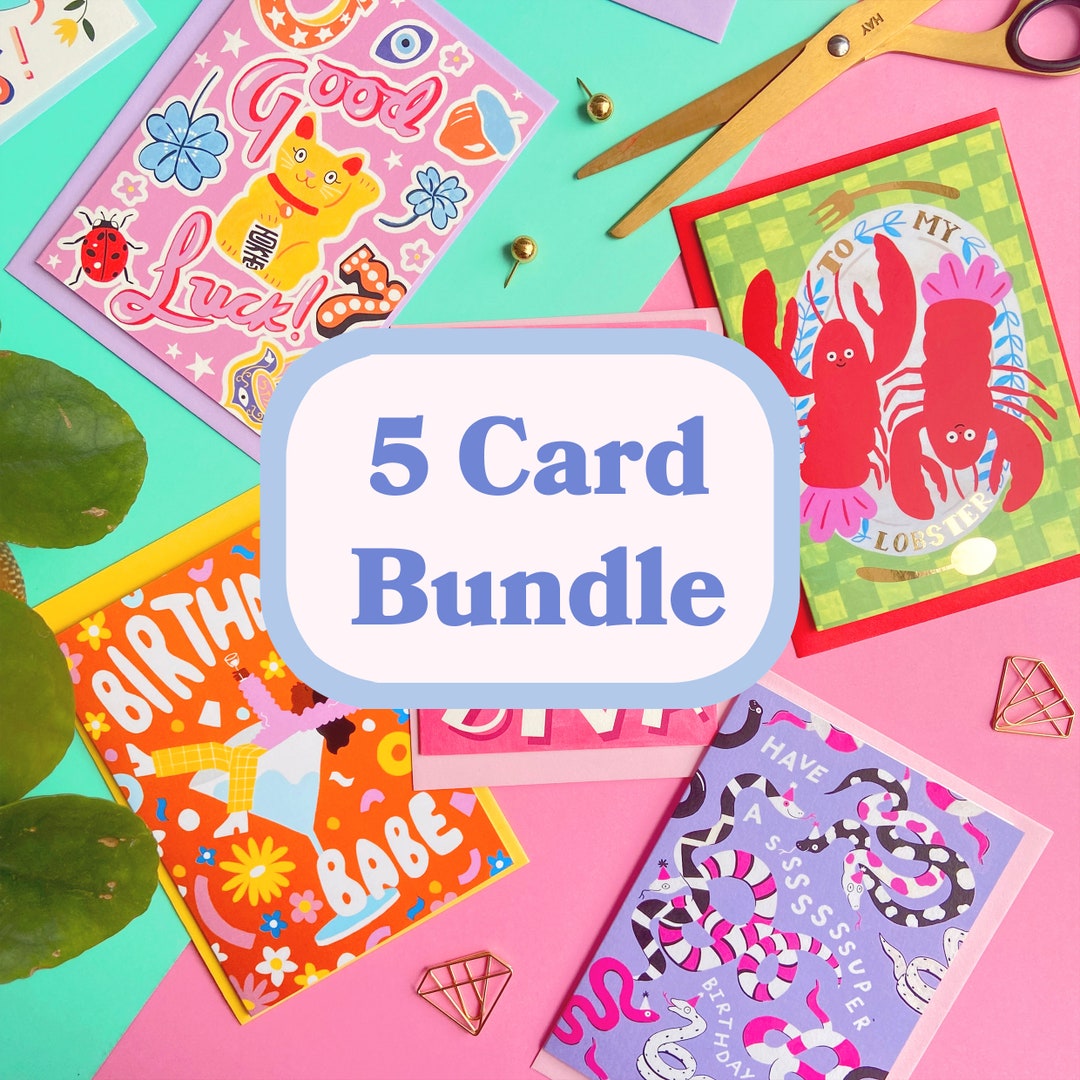 5 Card Bundle! Choose From Any of the Cards in My Range - Etsy