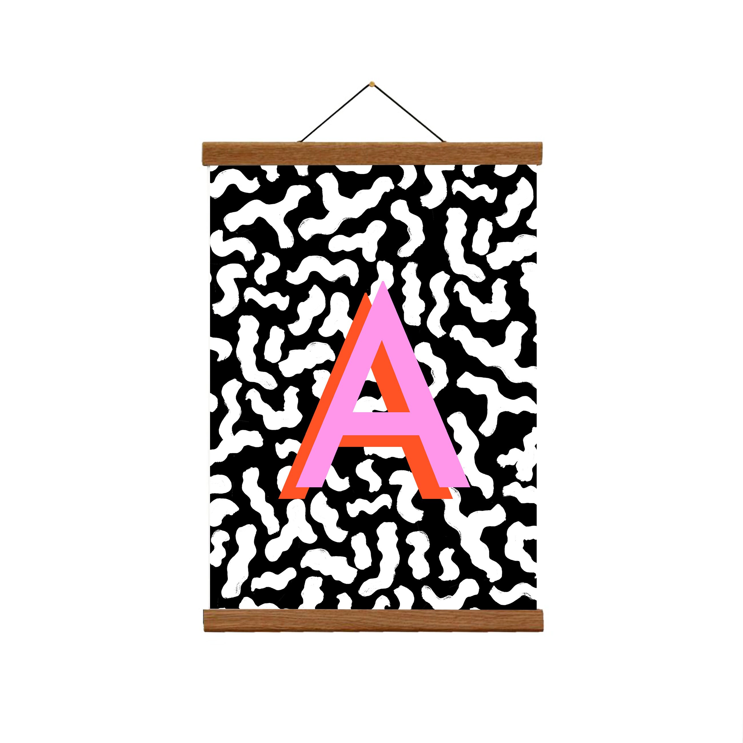 Personalised Initial Print Letter Print Name Print for | Etsy