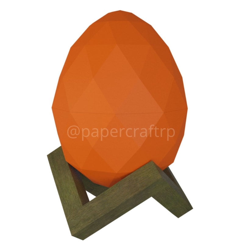 Easter Egg Papercraft Low Poly - Etsy
