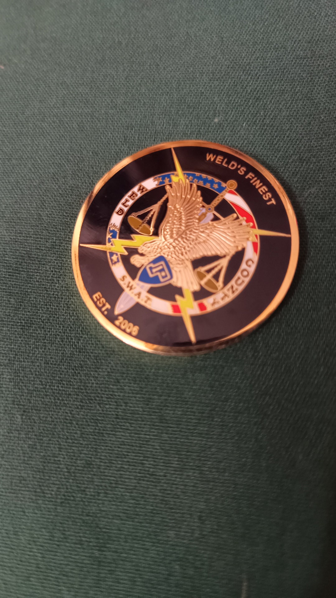 Challenge Coin Colorado Weld County S.W.A.T - Etsy