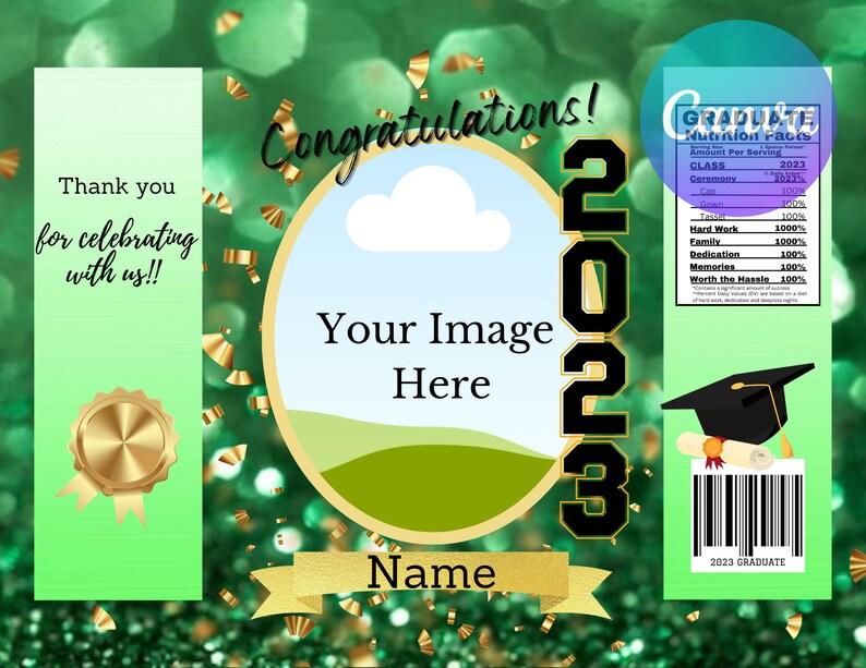 Graduation Chip Bag Template Printable DIY - Etsy