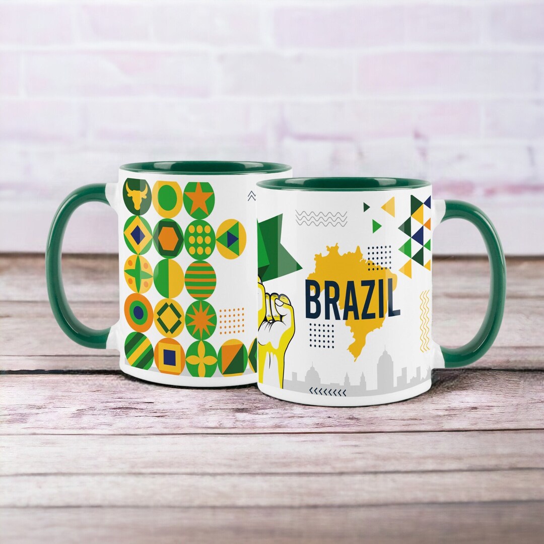 Brazil Mug World Flags South America Holiday & Travel Tea/coffee Gift ...