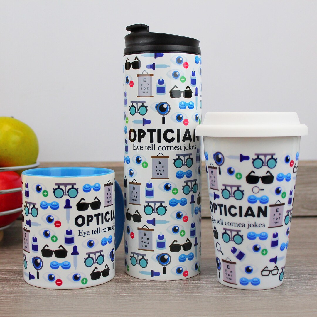 Optician Mug/travel Flask - Novelty Eye Specialist Doctor Gifts - Tea ...