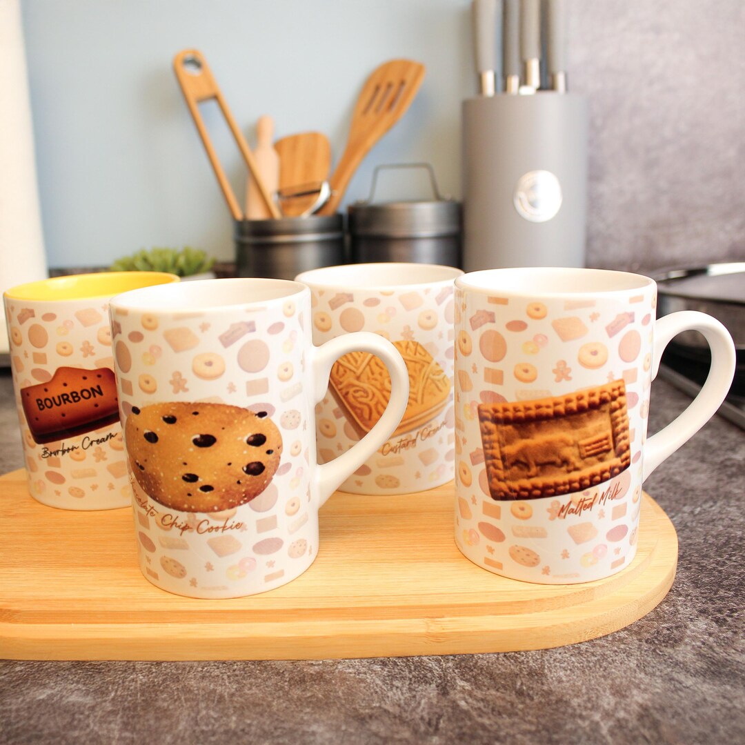 Novelty Biscuit Mug - British Biscuits Ceramic Tea/coffee Cup Funny ...