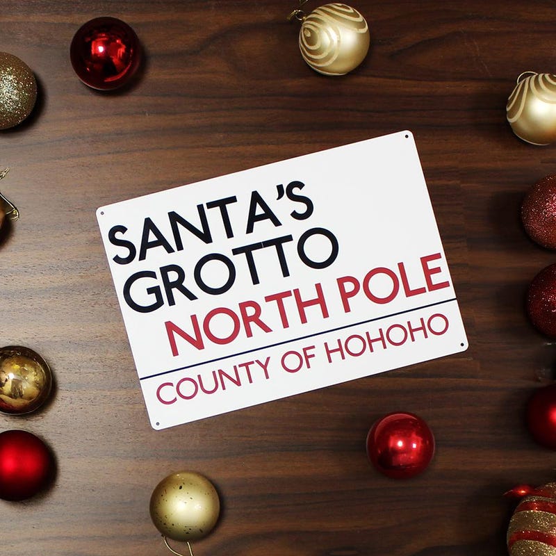 Santa's Grotto Sign - Etsy UK