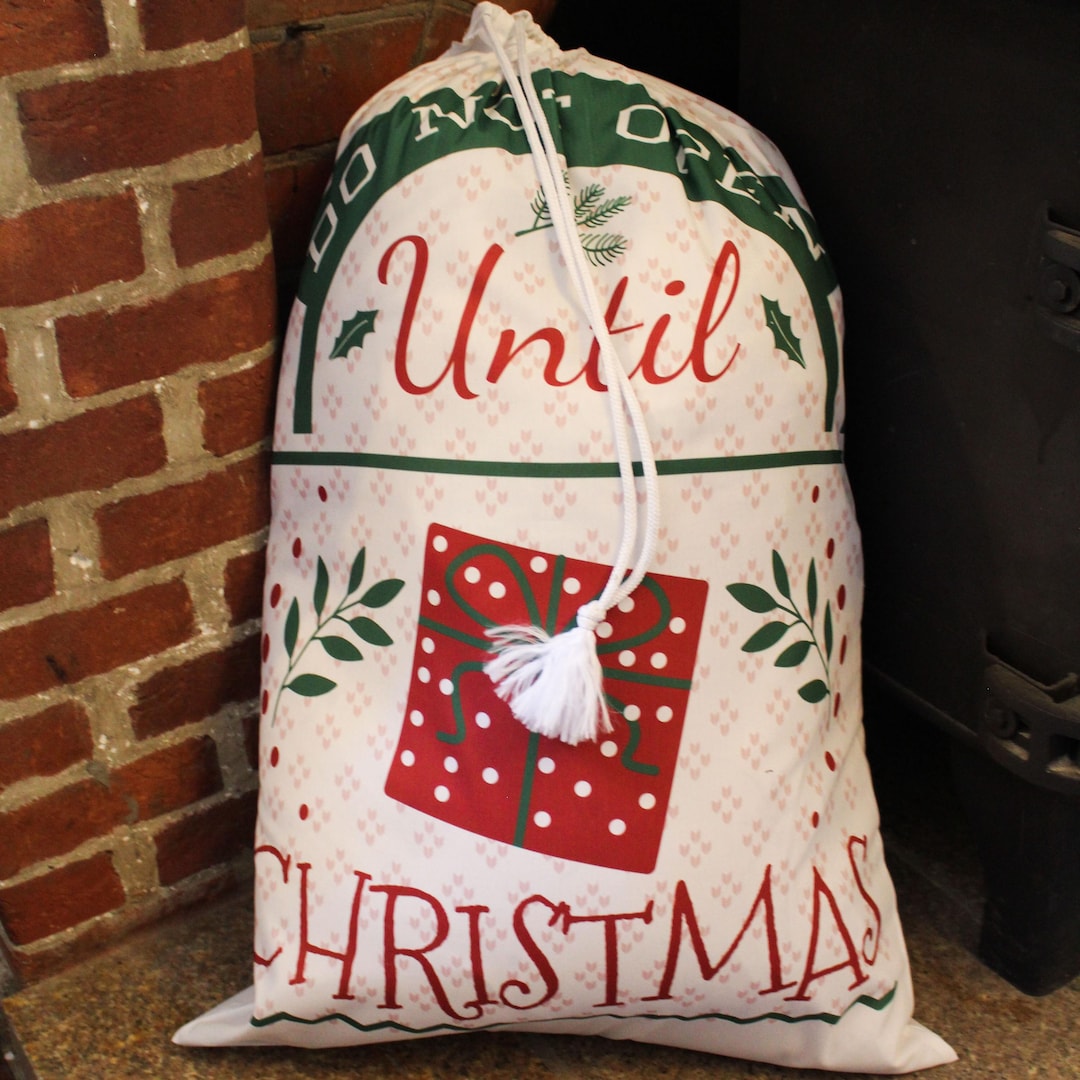 Large Santa Sack - Large Christmas Present Bag for Xmas Gifts - Do Not ...