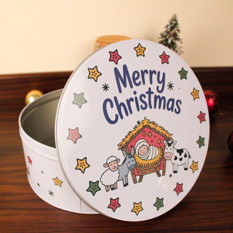 Christmas Nativity in a Tin - Etsy UK