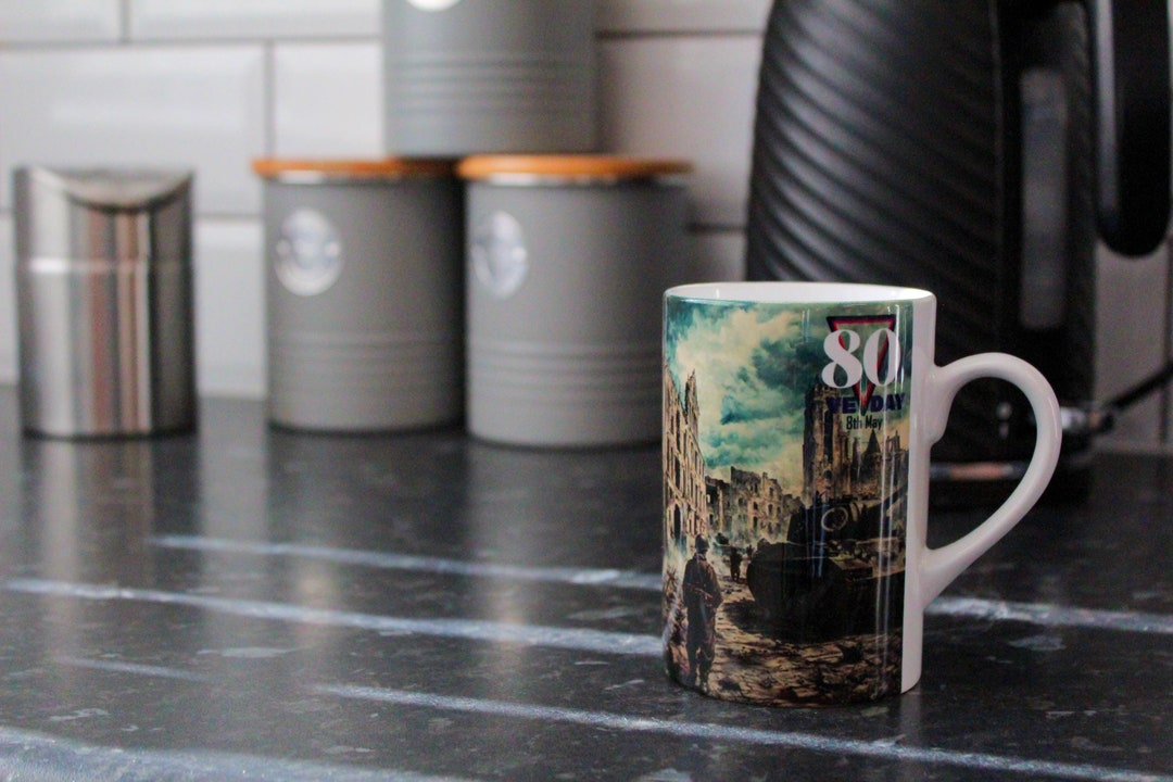VE Day Ceramic Mug - WW2 Memorabilia 80th Anniversary Tea/coffee Cup ...