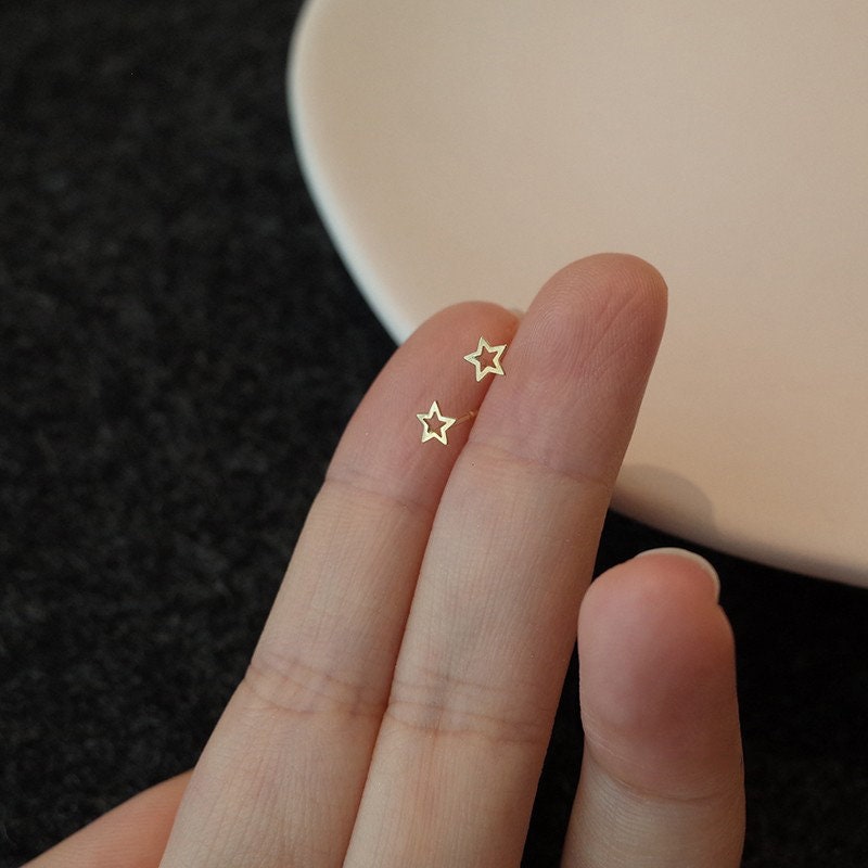 Star Stud Earrings - Etsy