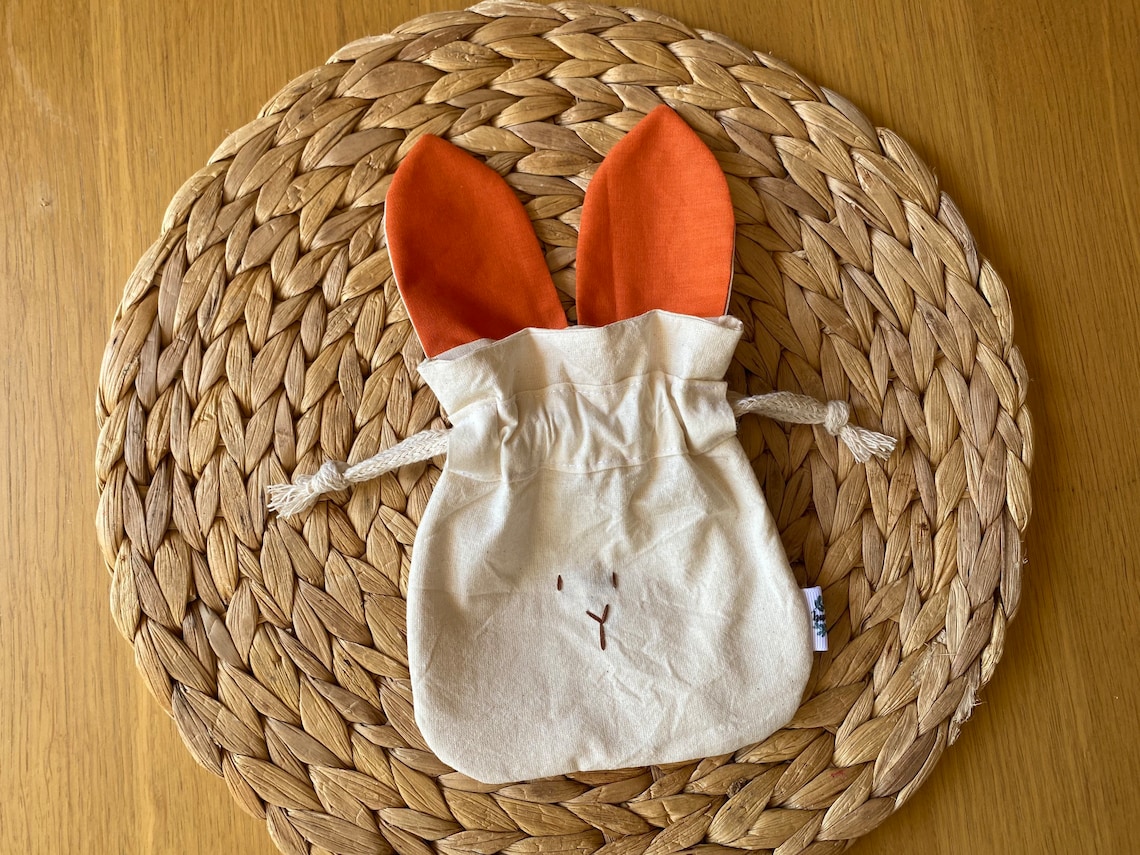 Easter Bunny Bag. Bunny Bag. Easter Egg Hunt Bag. Bunny Drawstring Bag ...