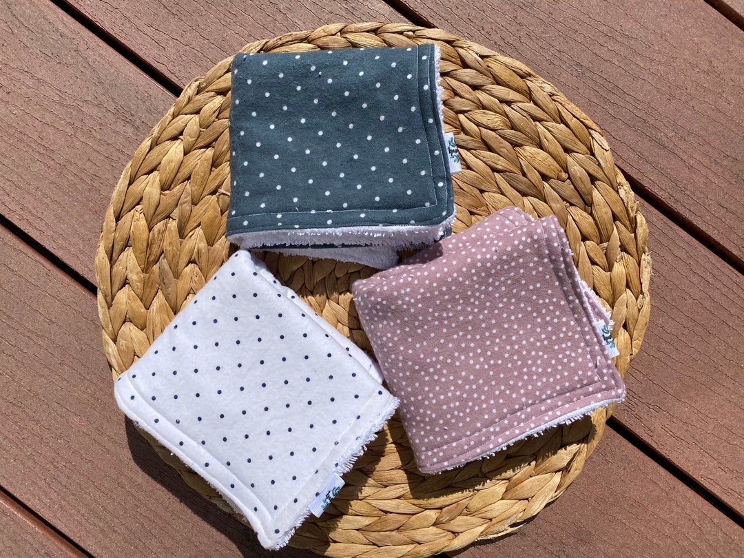 Baby Face Washers Three Pack. Baby Bath Time Washcloth Burp - Etsy