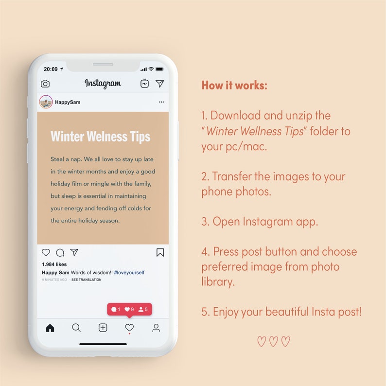 20 Winter Wellness Tips for Instagram, Ready-made Posts, Motivational ...