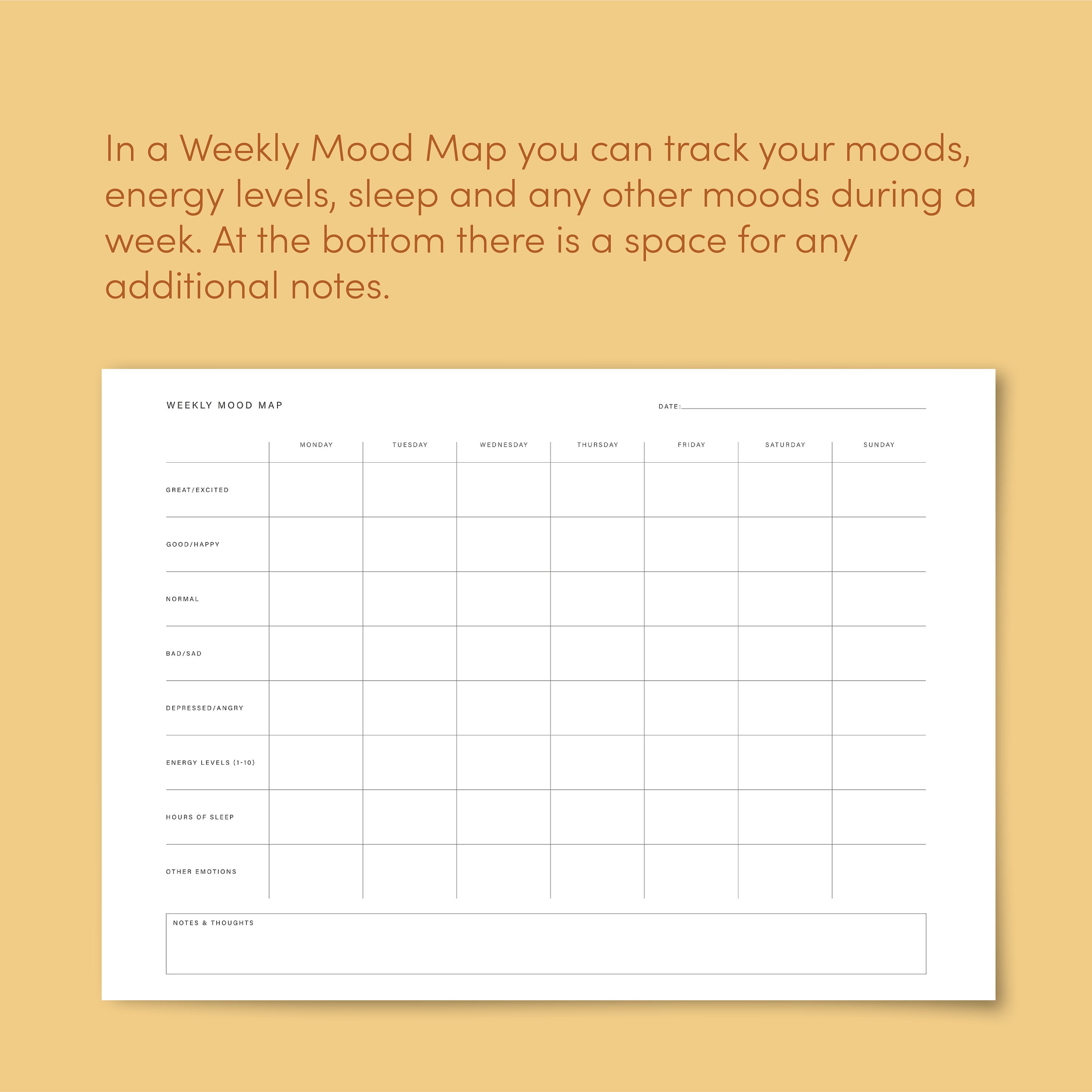 Wellness Tracker Bundle. Printable Self-care and Mental Health Tracker ...