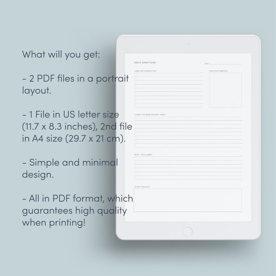 Calendars & Planners Paper & Party Supplies Daily Gratitude Planner ...