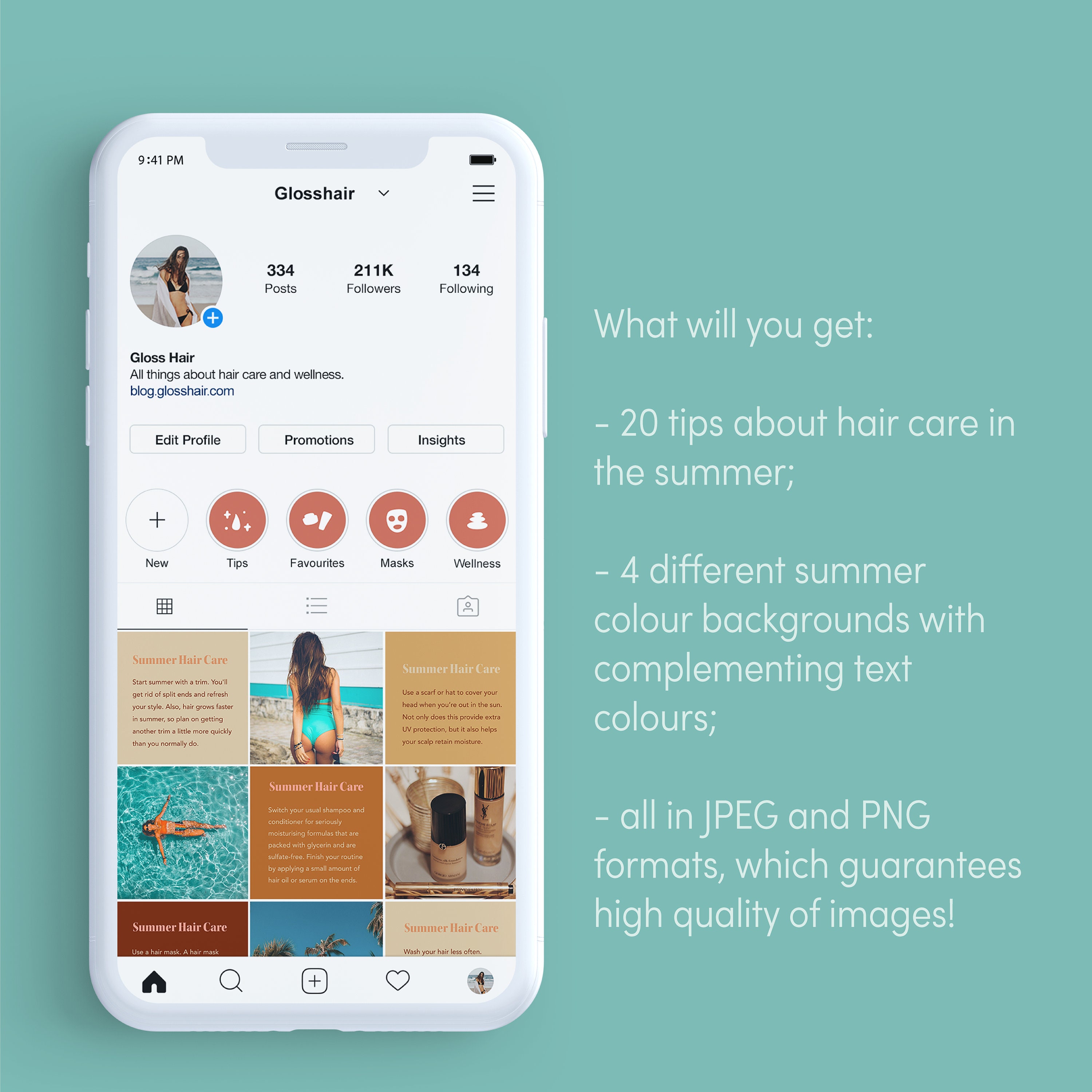20 Summer Hair Care Tips for Instagram Posts/quotes, Social Media ...