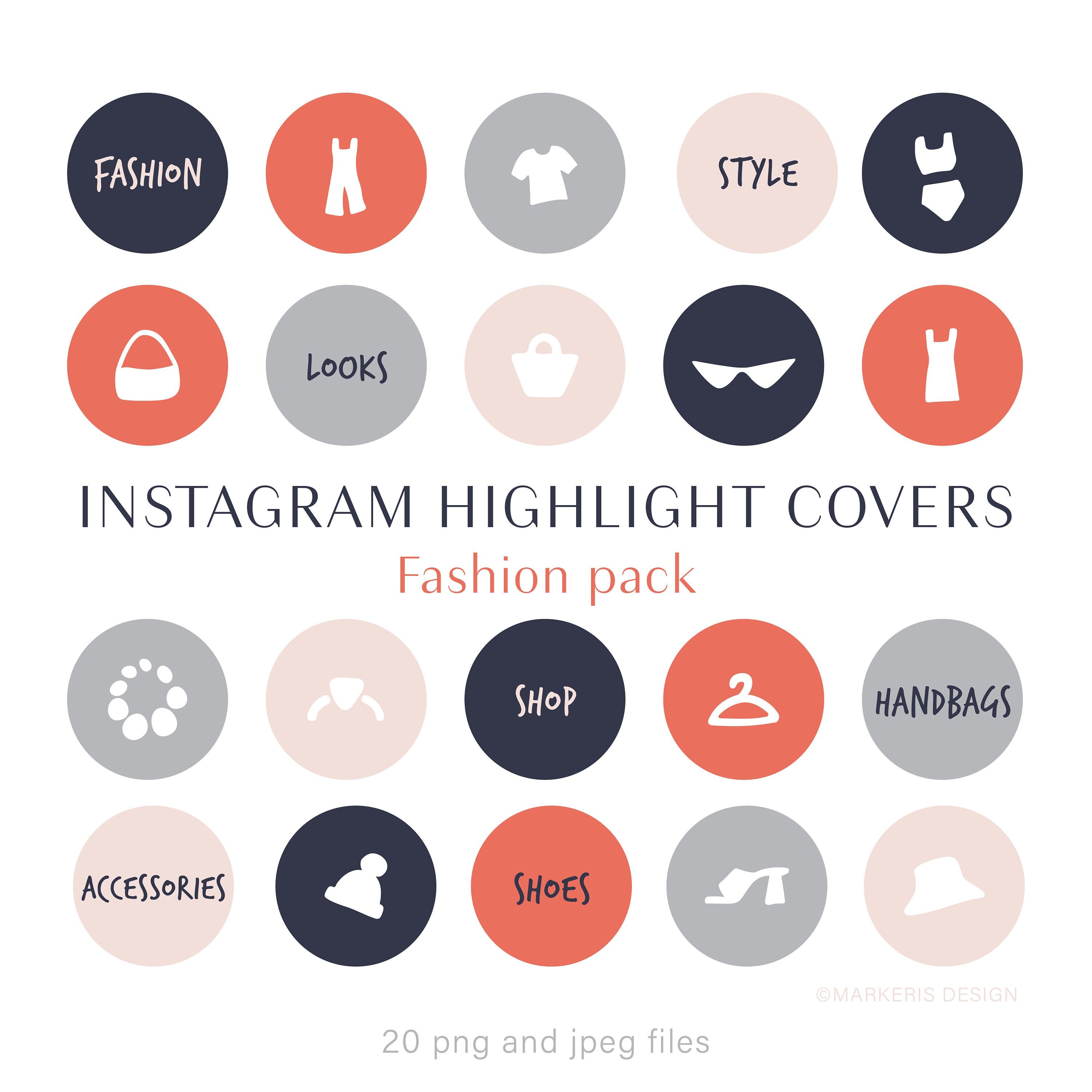 80 Fashion Instagram Highlight Icons, Hand Drawn Boho IG Story Cover ...