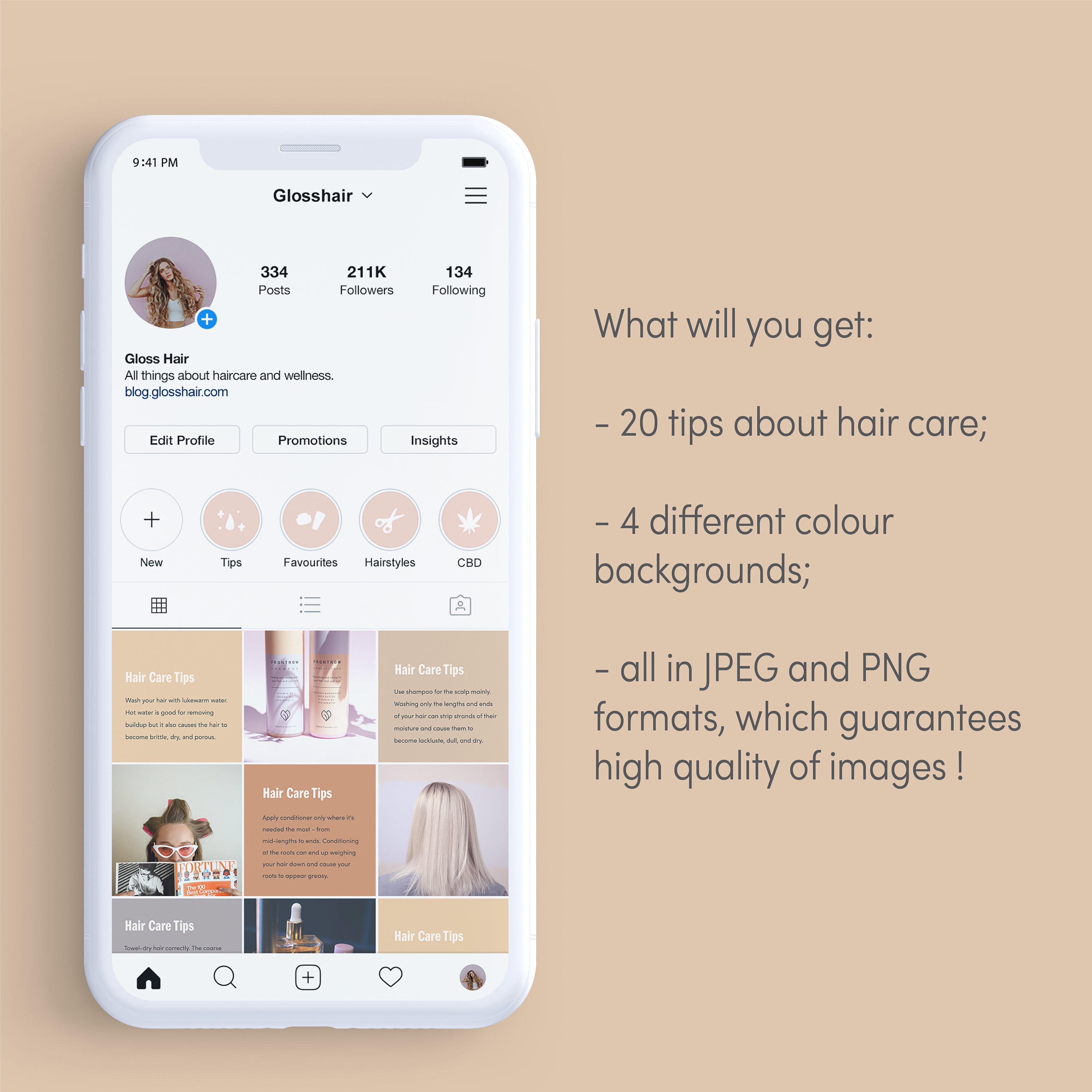 20 Hair Care Tips for Instagram, Ready-made Posts, Social Media ...