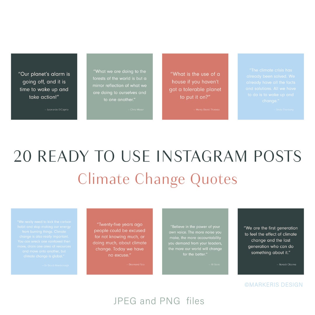 20 Climate Change Quotes About Environment, Instagram Ready Posts ...