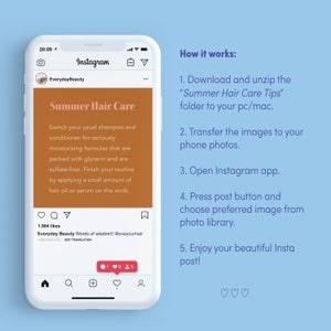 20 Summer Hair Care Tips for Instagram Posts/quotes, Social Media ...