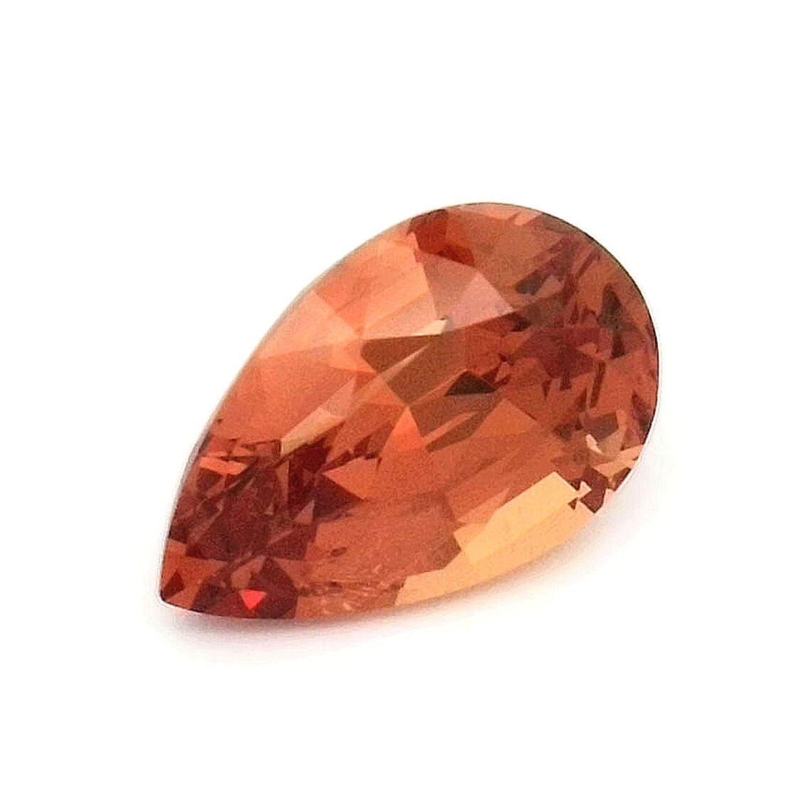 Natural Malaya Garnet 2.36 Ct, Honey, Pear Shape, Precision Cut ...