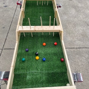 Large Carpetball and Shuffleboard 8' Long, 2’ Wide (with a Twist) Ball ...