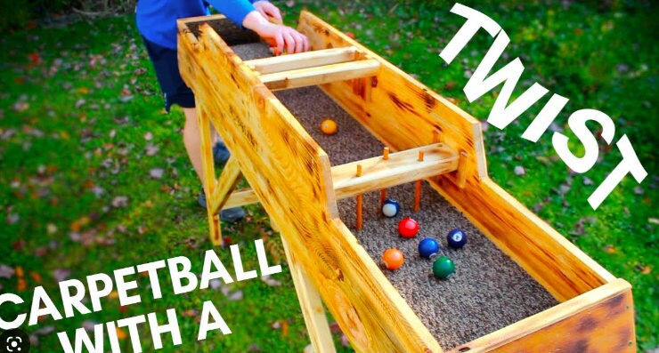 Carpetball, 4', 6', or 8' (with a Twist) Ball Roll / Billiard Balls ...