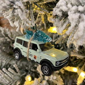 Ford Bronco National Parks Carrying Christmas Tree Christmas Ornament ...