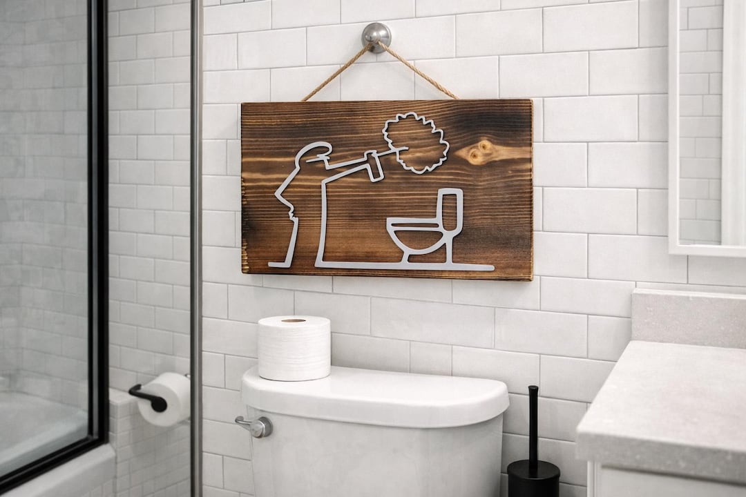 Funny Bathroom WC W/C Sign - Customizable! | Wall Decor | Restroom ...