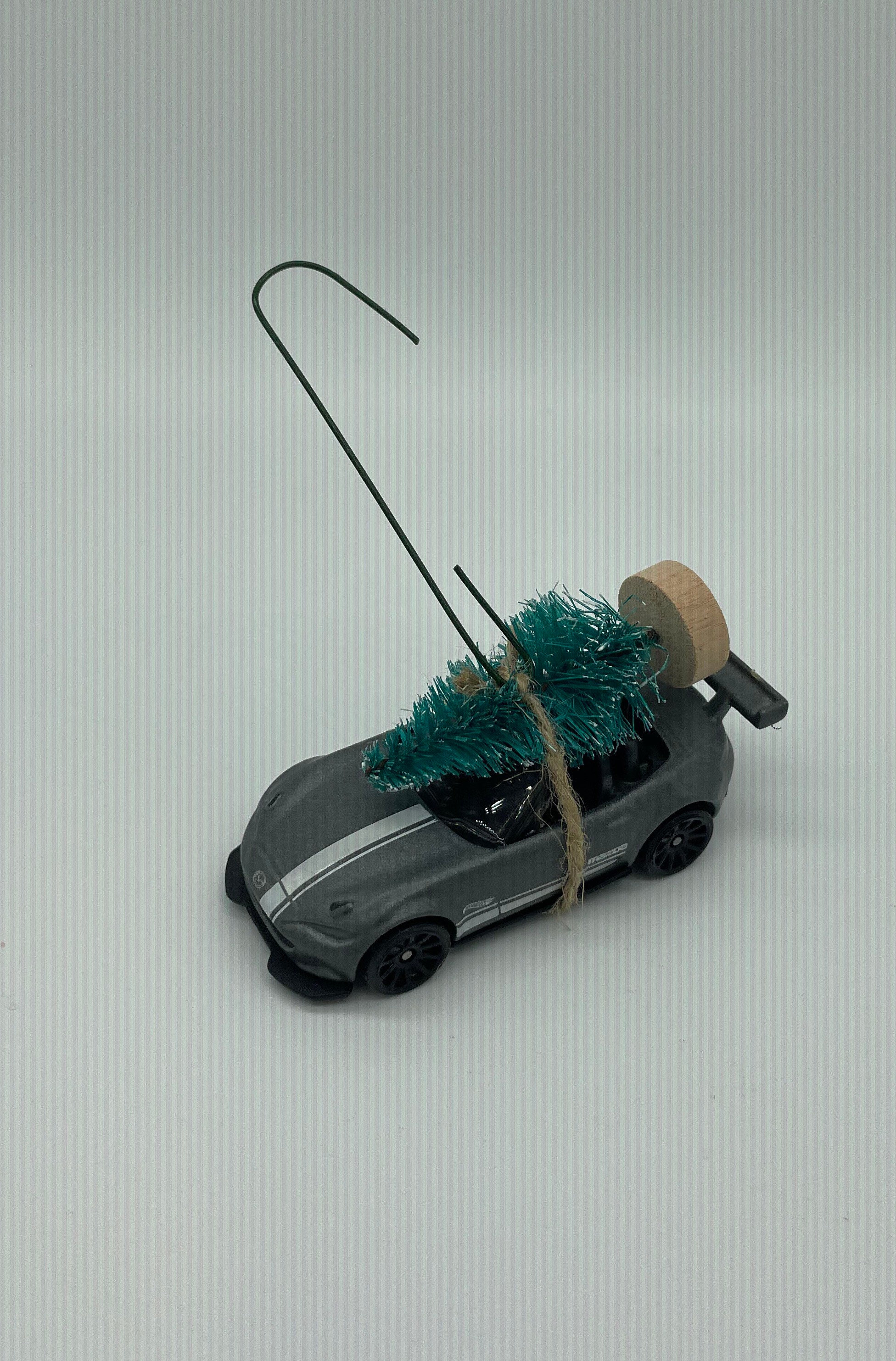 Mazda MX-5 Miata Grey Carrying Christmas Tree Christmas | Etsy