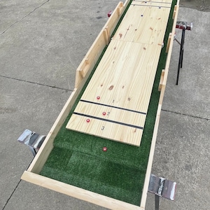 Large Carpetball and Shuffleboard 8' Long, 2’ Wide (with a Twist) Ball ...