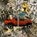 Hummer EV Orange Carrying Christmas Tree Christmas Ornament Hot Wheel ...