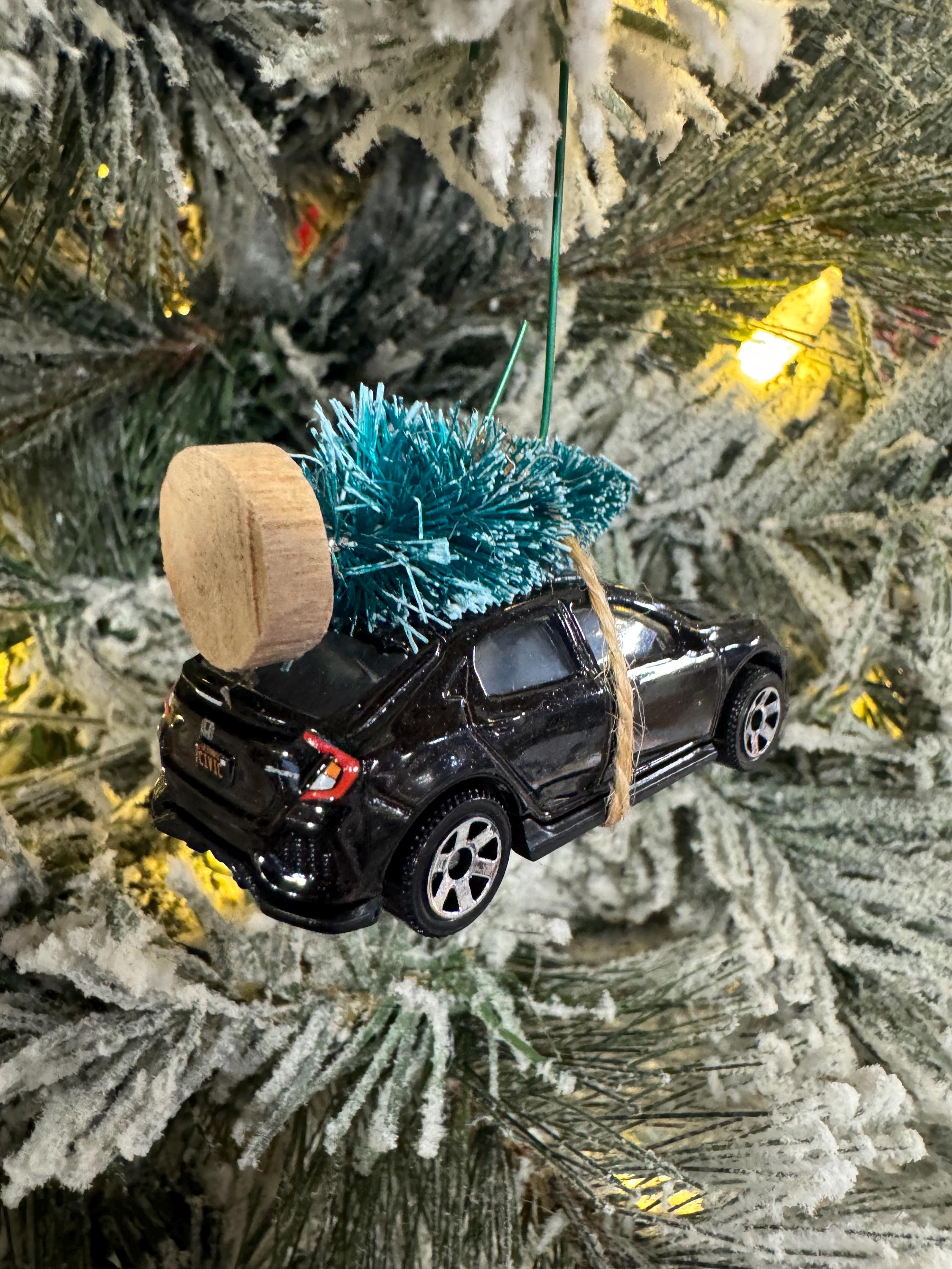 Honda Civic Hatch Black Christmas Tree Christmas Ornament Hot Wheel Car ...