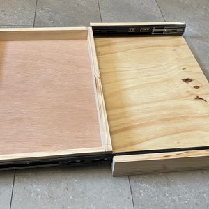 Toe Kick Drawer W/ Push-to-open Slides Custom Made to Order | Gift for ...