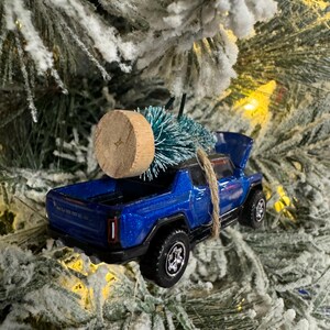 Hummer EV Blue Carrying Christmas Tree Christmas Ornament Hot Wheel - Etsy