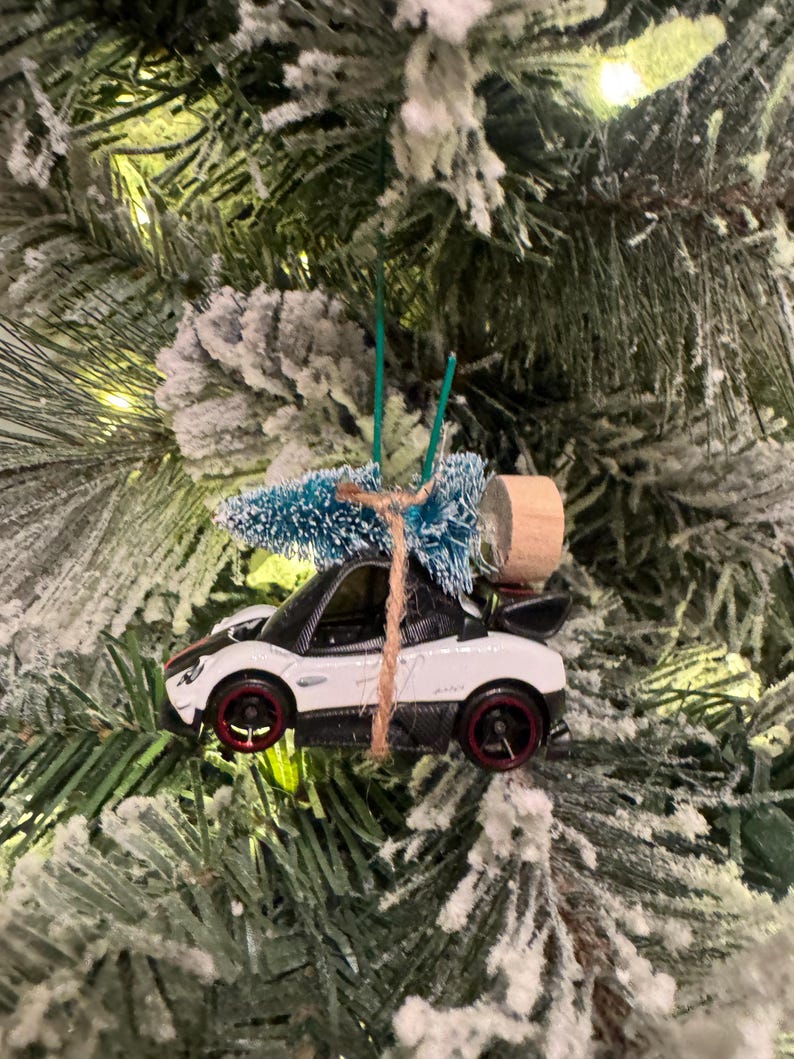 Pagani Zonda R White Kids Christmas Tree Christmas Ornament Hot Wheel ...