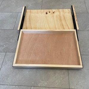 Toe Kick Drawer W/ Push-to-open Slides Custom Made to Order | Gift for ...