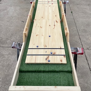 Large Carpetball and Shuffleboard 8' Long, 2’ Wide (with a Twist) Ball ...
