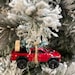 Toyota Tacoma Red Carrying Christmas Tree Christmas Ornament Hot Wheel ...