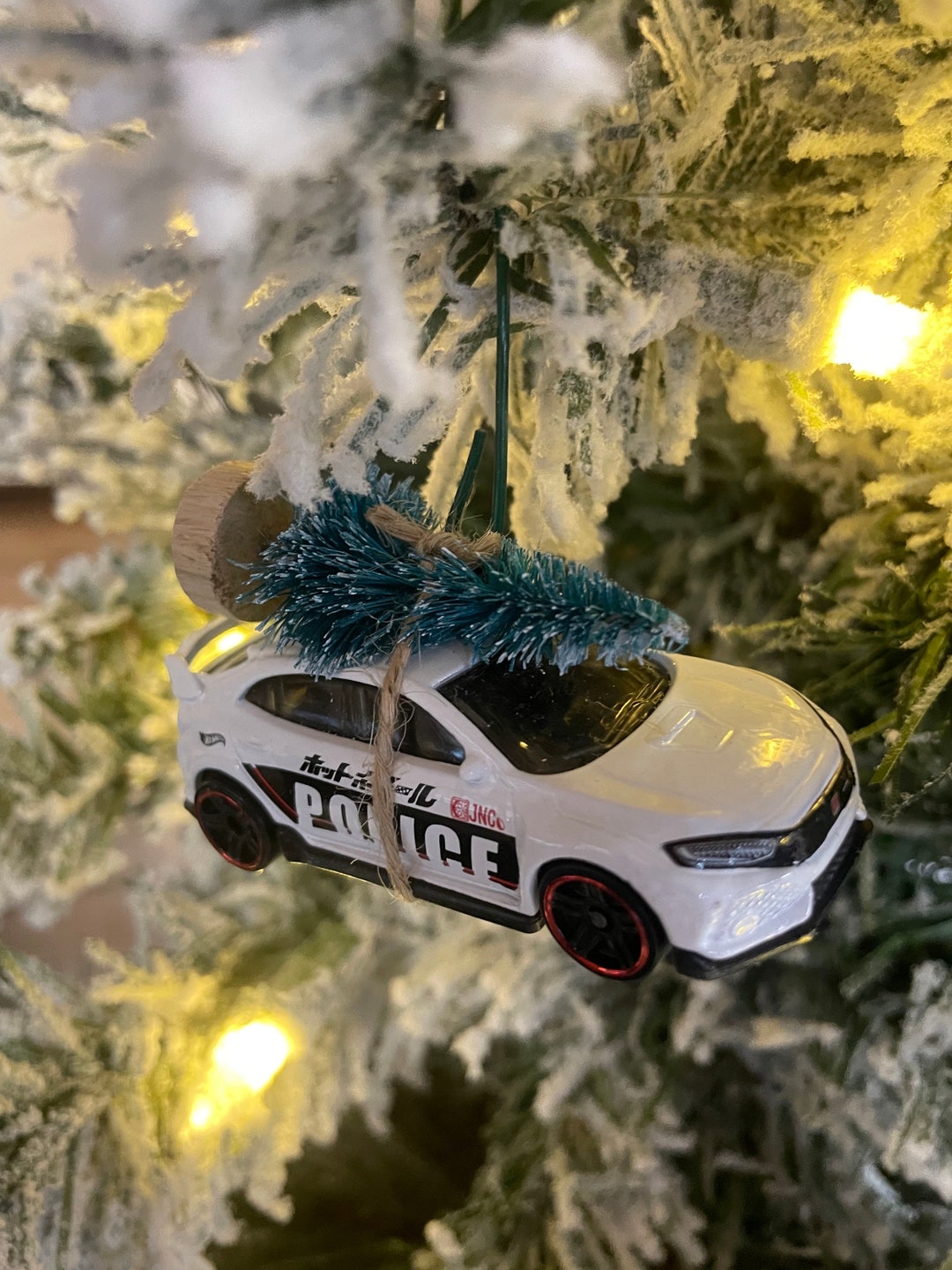 Honda Civic Police Type-r Christmas Tree Christmas Ornament Hot Wheel ...
