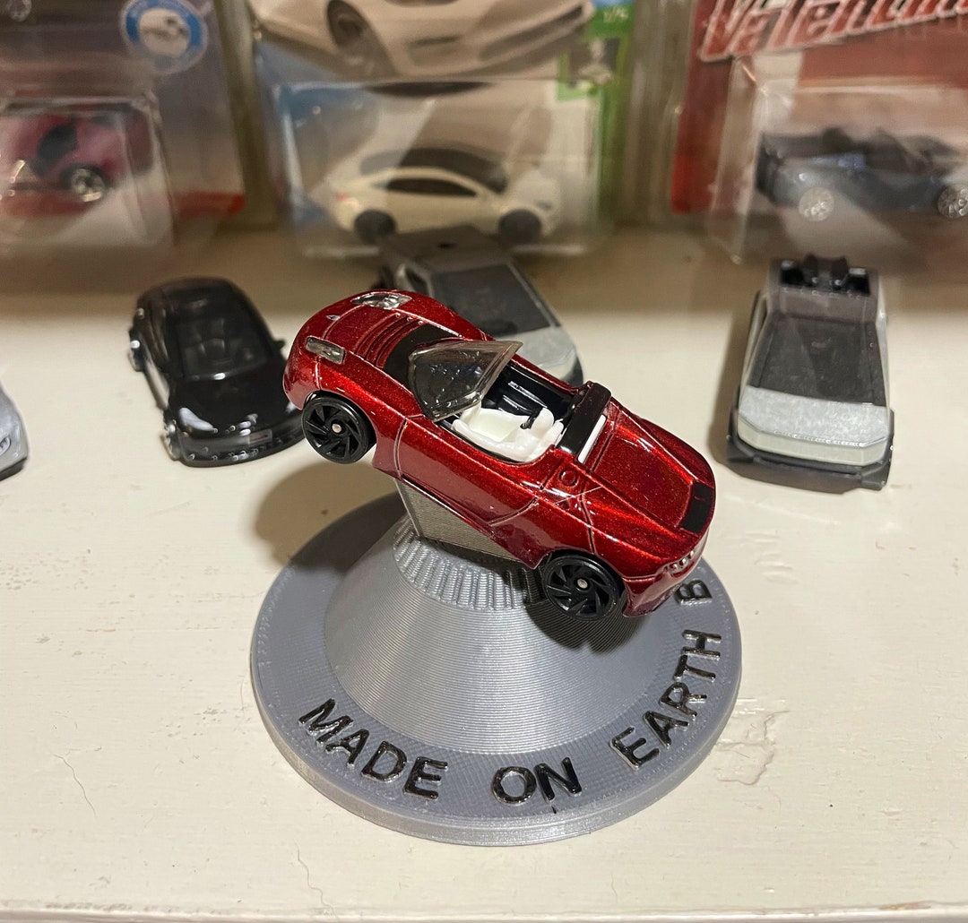 Tesla on “made on Earth by Humans” Stand Hot Wheel Gift for Dad ...