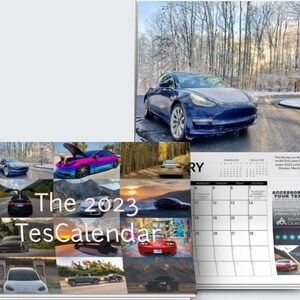 2023 Tescalendar Tesla Calendar Model 3 Model Y S X Roadster Plaid ...