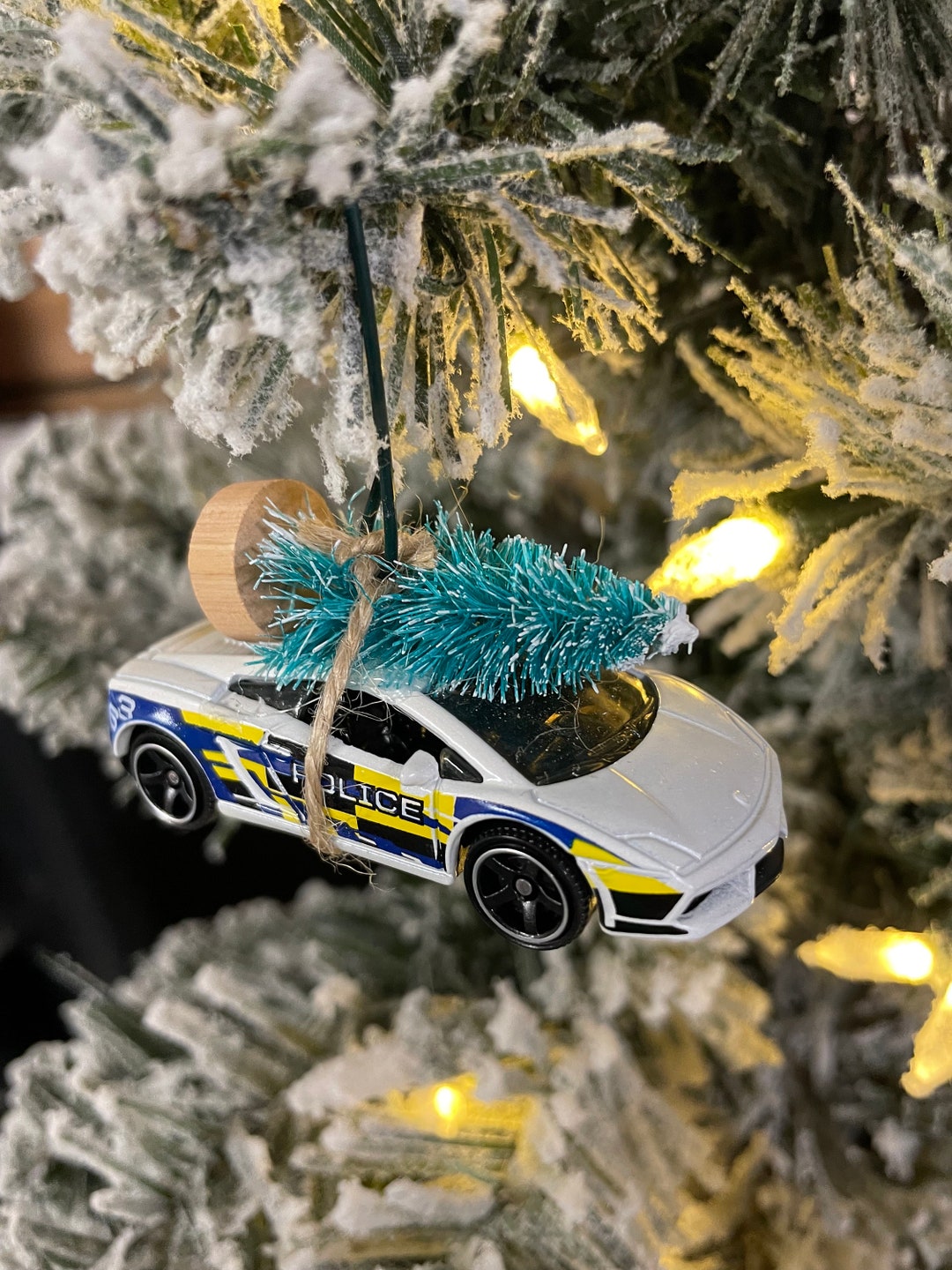 Ford Police Interceptor Carrying Christmas Tree Christmas Ornament Hot ...